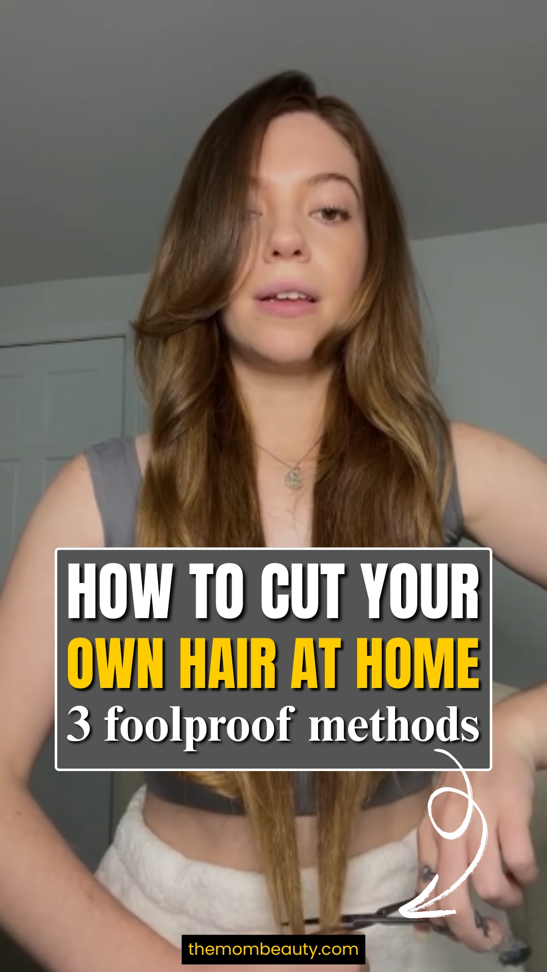 How to Cut Your Own Hair at Home – 3 Foolproof Methods – The Mom Beauty