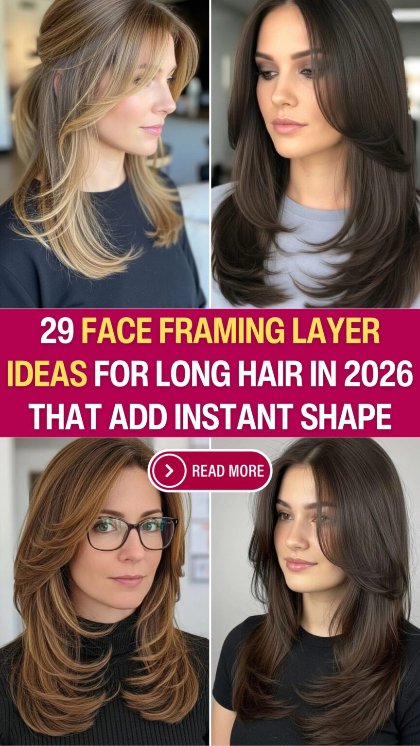 29 Face Framing Layers Long Hair Ideas For 2026 – The Mom Beauty
