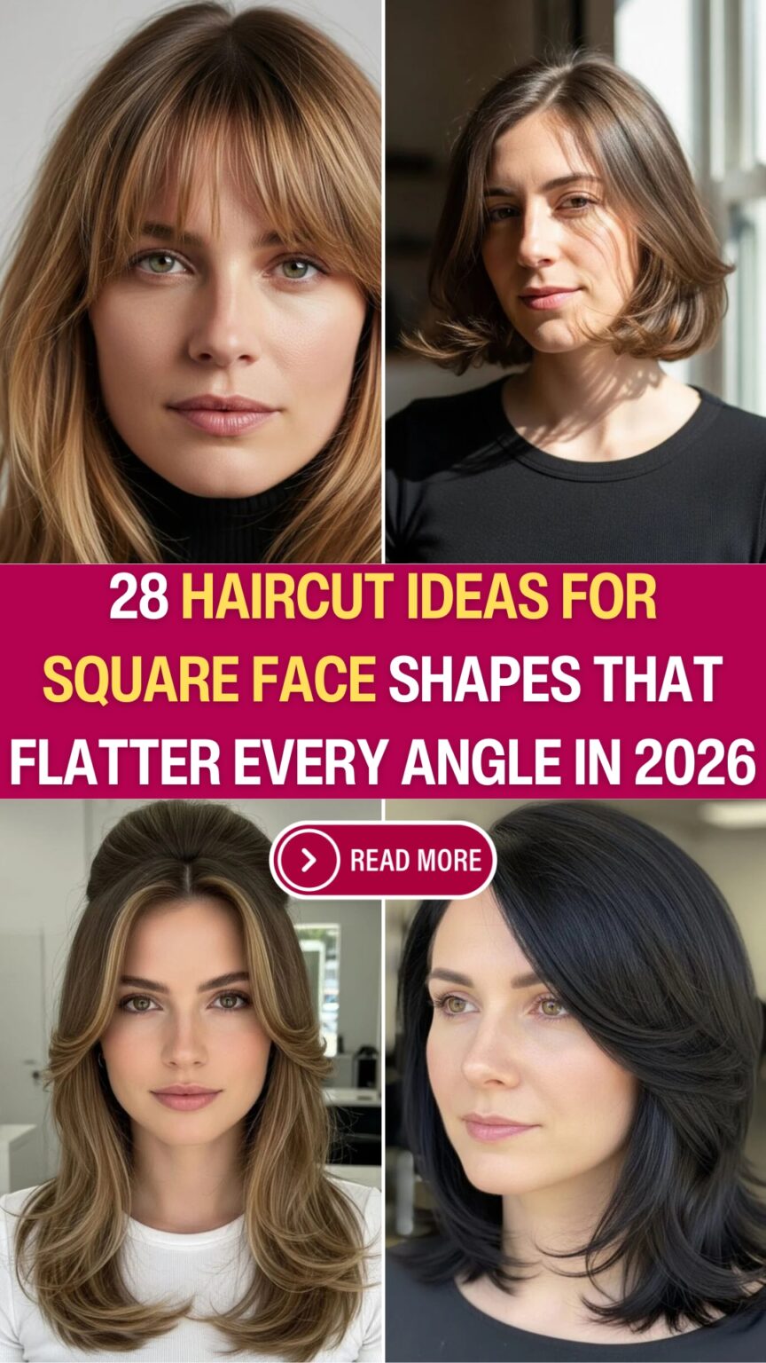 I Finally Figured Out What Works for a Square Face — These Haircuts ...