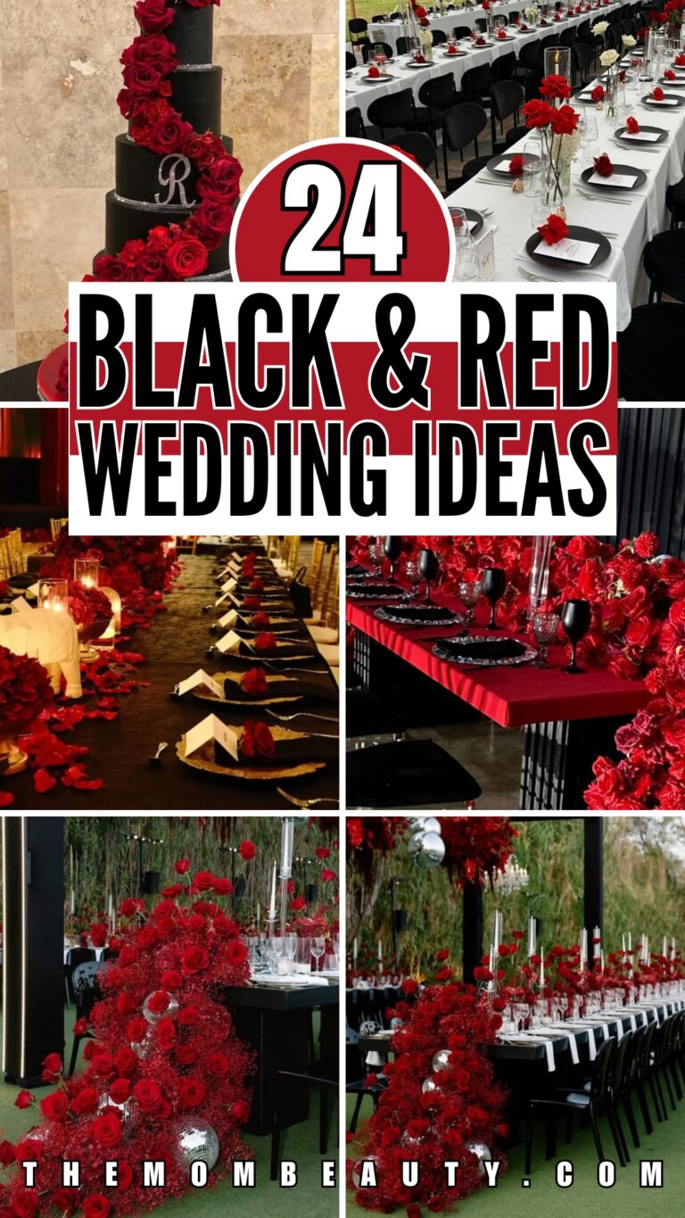 Black and Red Weddings Are Striking and Romantic and These Ideas Show ...