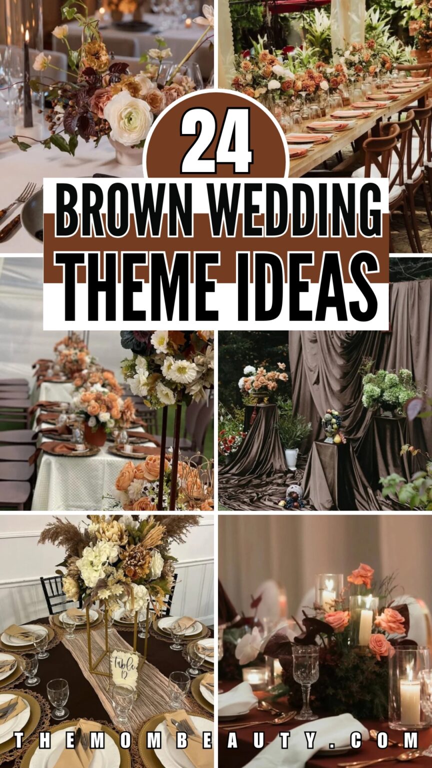 Brown Wedding Themes Are Having a Serious Glow Up and These Ideas Show ...